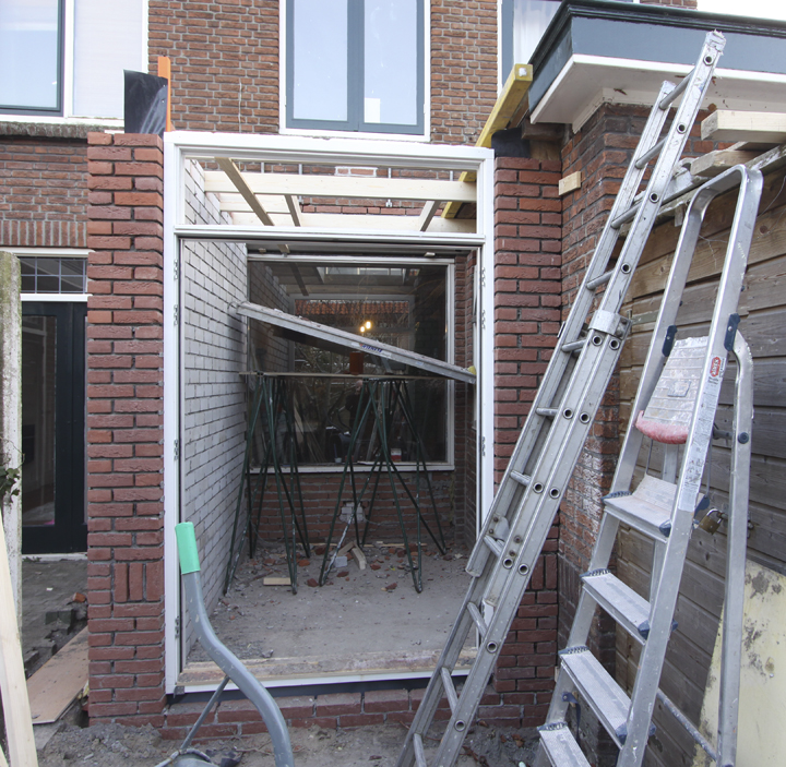 Verbouwing van de woning van Alex Siepman in fasen
