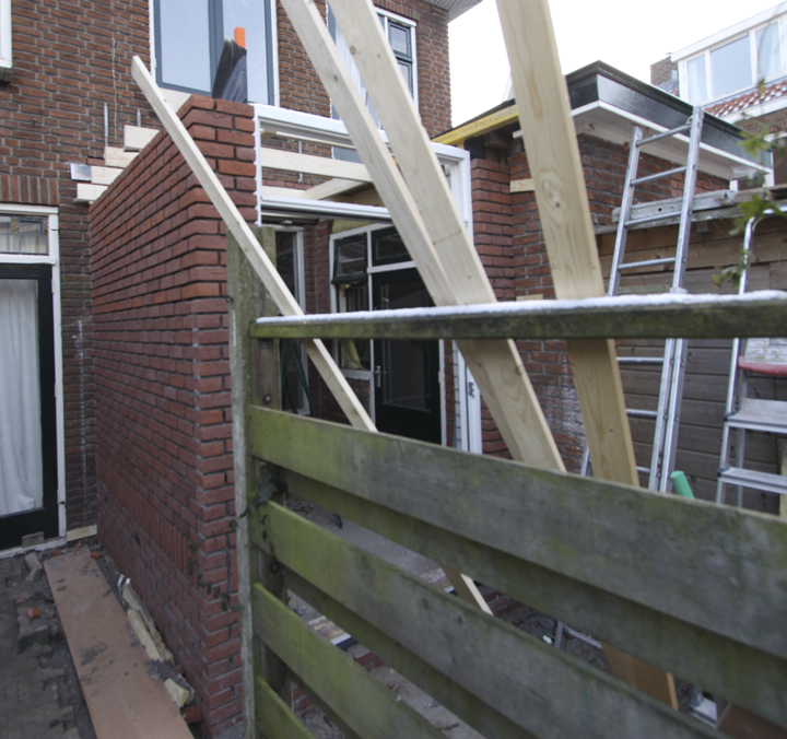 Verbouwing van de woning van Alex Siepman in fasen